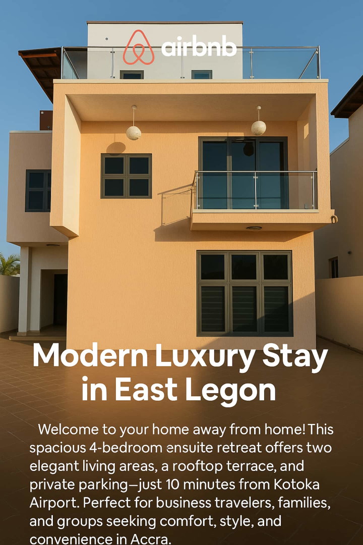 Aarons Place-4br Home.10mins To Airport. Prime Loc - Accra