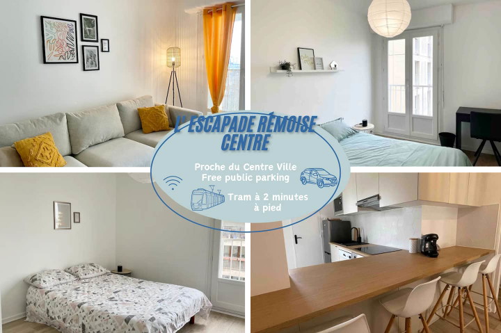 The Reims Getaway Center - Tram - Balcony & Wifi - Reims