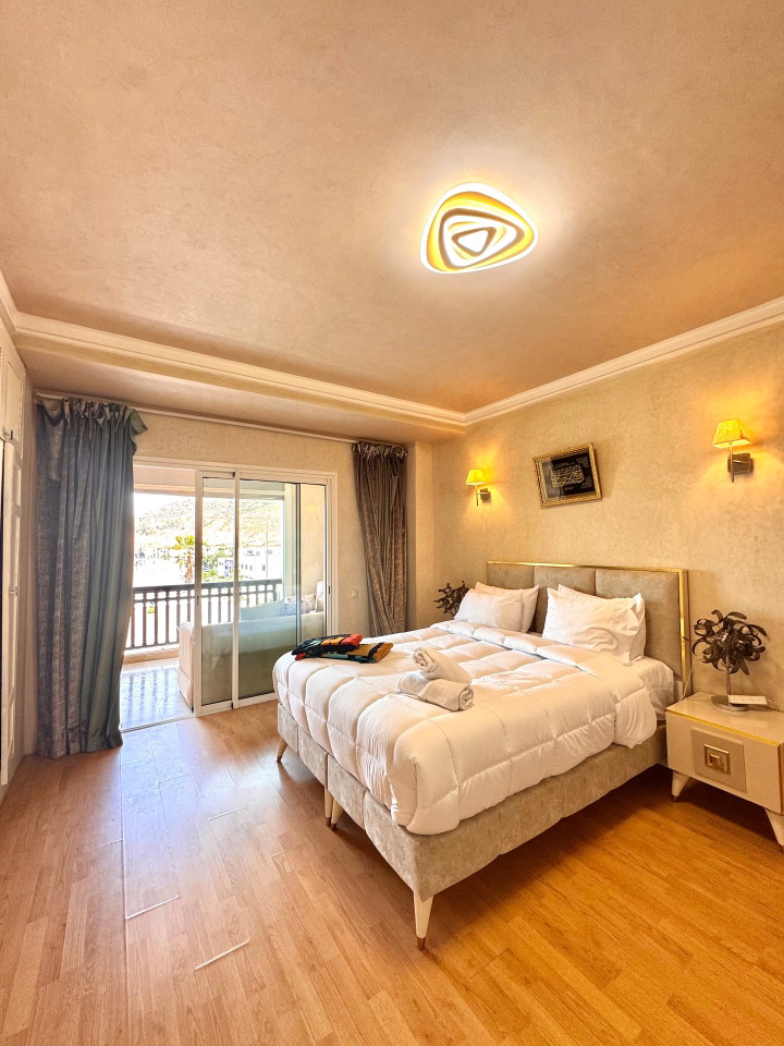 ÉLégant Appart Chambre Salon Vue Marina Montagne - Morocco