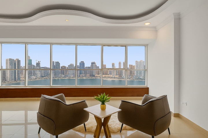 Lux Panoramic Seaview | Walk To Beach | High-floor - Sharjah