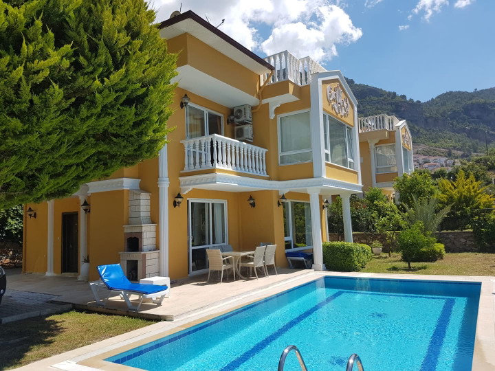 Villa Horizon  Sea & Castle View  Pool  Tepe - 알라니아