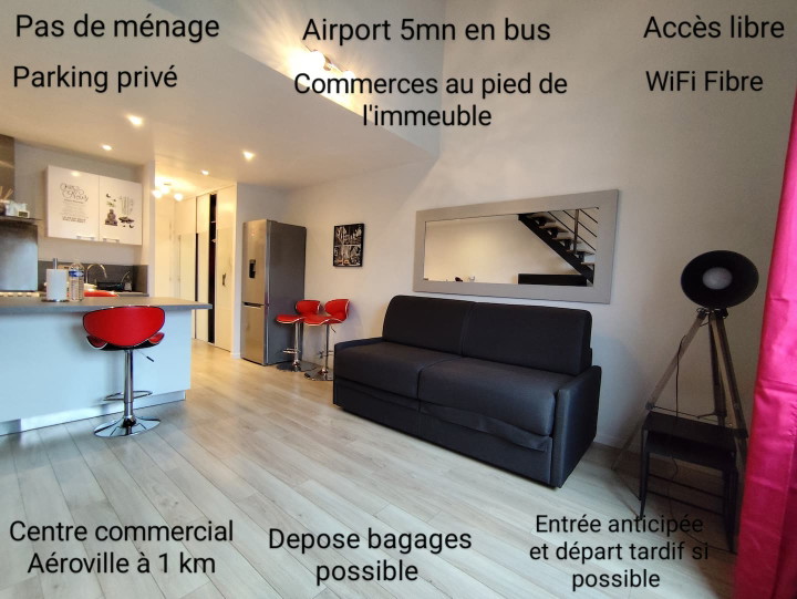 Duplex Autonome Cosy à 5mn De Cdg Airport - Roissy-en-France