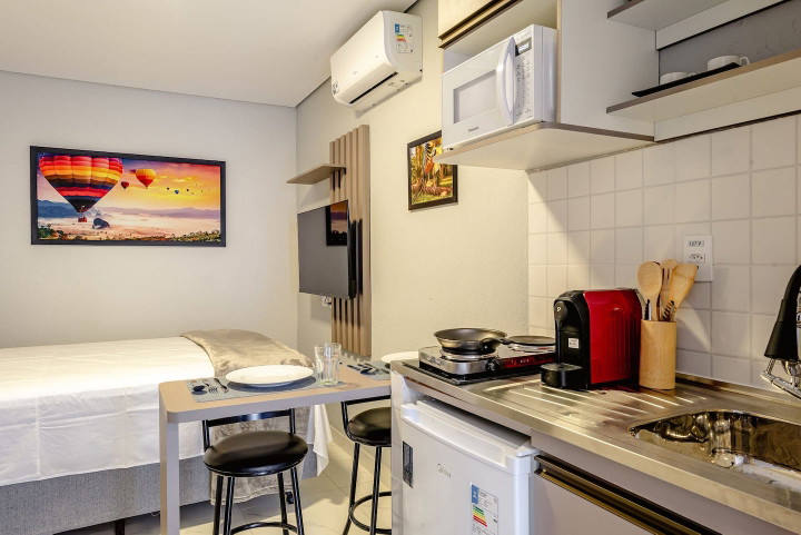 Vilinha Boituva | Cute Mini Apartment With Air-conditioning - Boituva