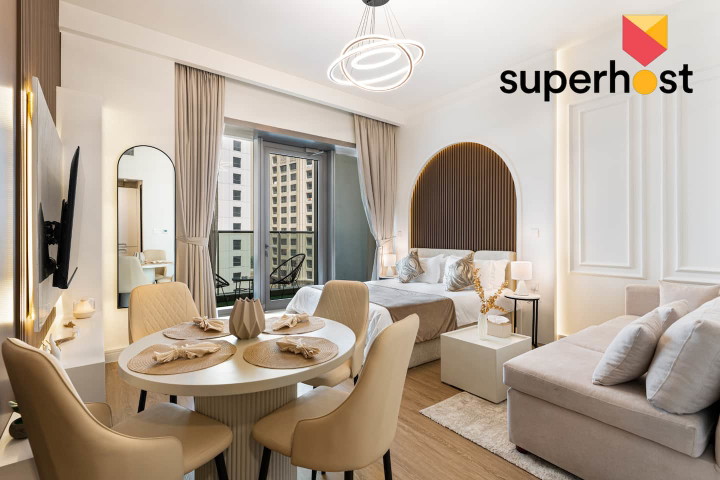 Last Minute%: Elegant Escape: Pool, Gym & Sauna - Dubai Marina