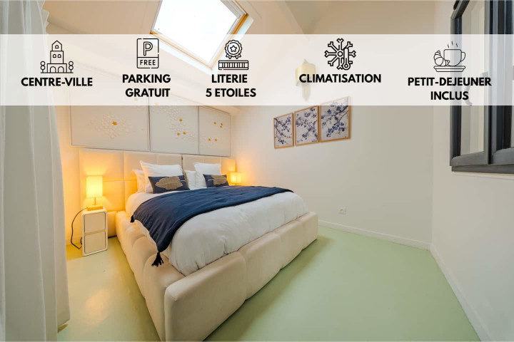 Chambre Double Dans Un Loft Cosy En De Ville - Villeneuve-sur-Lot