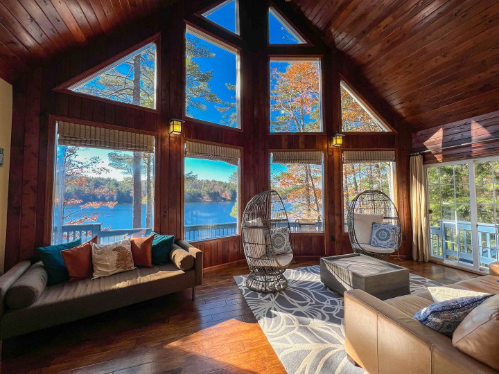 Luxury Lakehouse| Sunsets| Cen. Air| Private Dock - Wolfeboro, NH