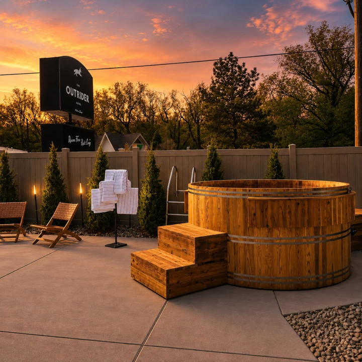 Queen Room | Sauna + Cold Plunge - Colorado Springs, CO