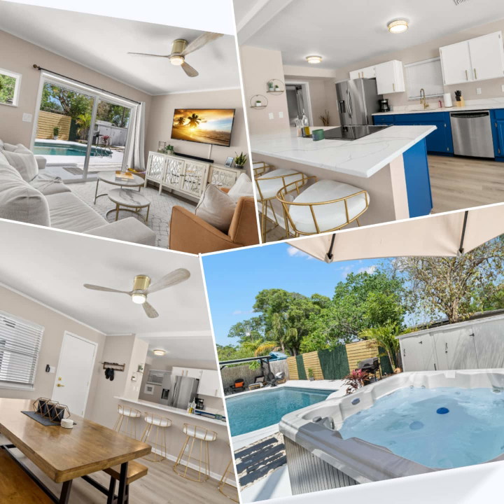 Comfort, Fun, & Relaxing Pool & Hot Tub Oasis! - Pinellas Park, FL