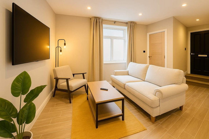 Modern Central 2 Bedroom Flat For 4 + Free Parking - ウェールズ