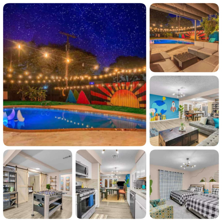Cozy Beachcity Home*4brs*pool*12 Beds*mini Golf - League City, TX