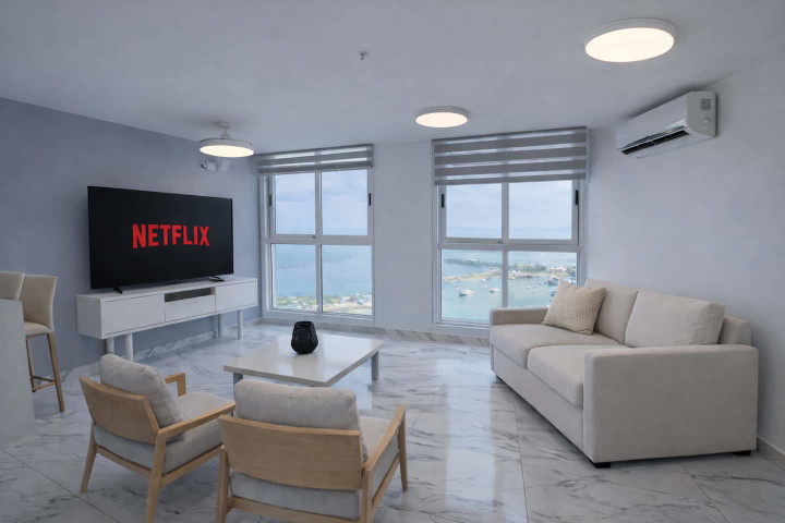 Stylish 1br W/panoramic Sea Pool View  High Floor - Panama City