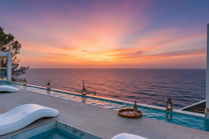 Exclusive Seafront Villa  Private Pool  Gymbbq - Palma Nova
