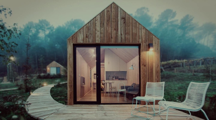 Mu_moradas No Ulla 6. Compostela Cabins. - La Estrada