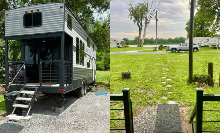 Riverfront Tiny Home 3 Bed- Sunset Viewfirepit - Saint Joseph, MO
