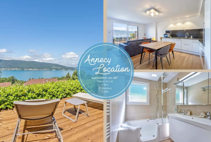 Apartment With 180° Views Of The Lake And Mountains - Veyrier-du-Lac