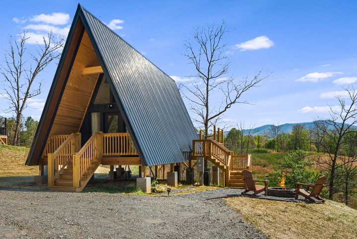 Romantic 1br A-frame | Hot Tub, Fire Pit, Mountain - Cherokee, NC