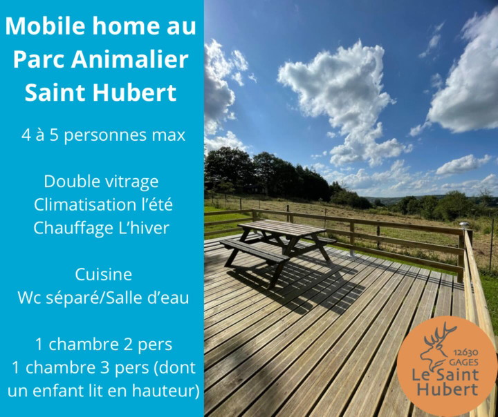 Mobil-home Du Parc Saint Hubert  Séjour Nature - Pont-de-Salars
