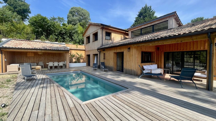 Villa Dexception Avec Piscine & Vue Forêt - Lacanau