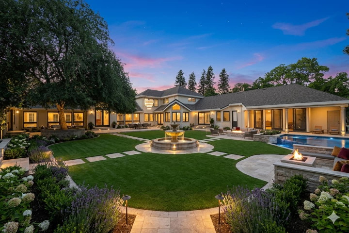 Grand Mansion 8000sqft With 36car Garage - Danville, CA