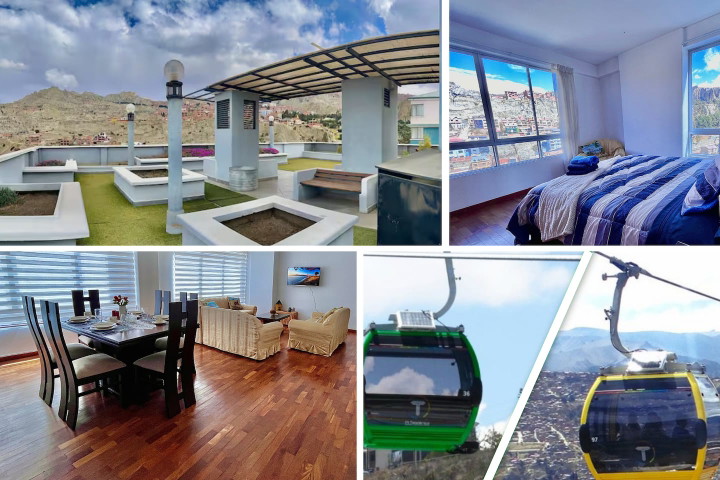 Andean Views | Heating | Cable Car | 2br Obrajes - La Paz