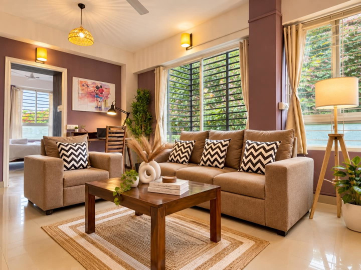 Cozy 2 Bhk With Balcony By Cozycave | Bda C1 - Bengaluru