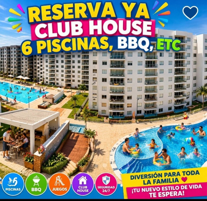 Clubhouse/montaña/6 Piscinas/patinodromo - Girardot