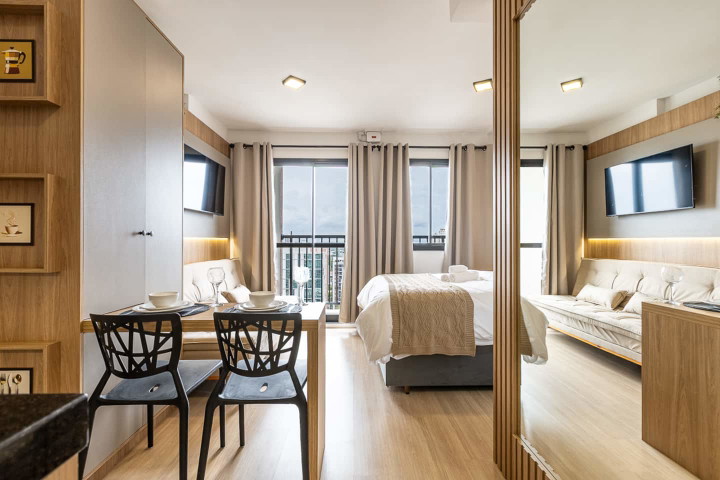 Amazing View: Studio With Balcony, Pool And Gym - Curitiba