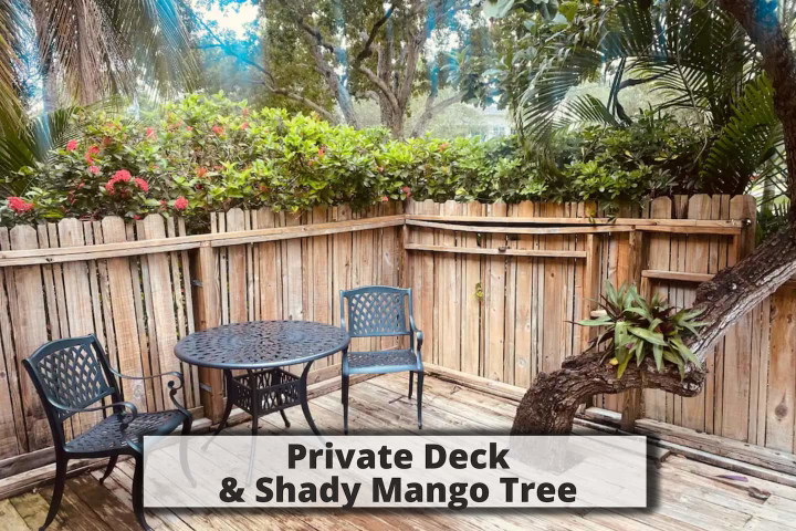 Private Deck & Shady Mango Tree - Fort Lauderdale