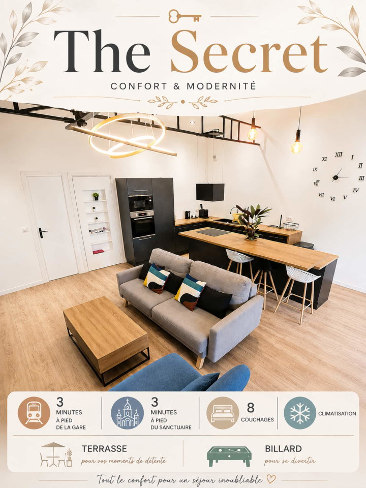 The Secret, 8 People, 5 Mins To Sanctuary/station, Air Con - Lourdes