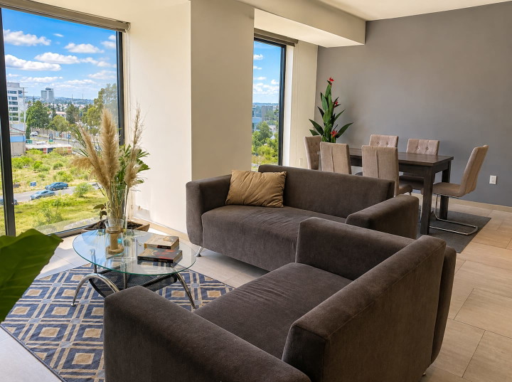 Apartment With A Pool In Angelópolis Puebla - Puebla