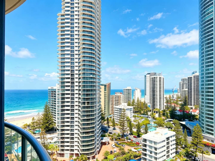 Cozy 14f Ocean View + Kitchen | Perfect For 2 - Surfers Paradise