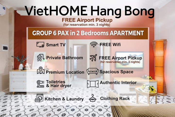 Viethome-2bedrooms-upto6pax-old Quarter/hoan Kiem - China