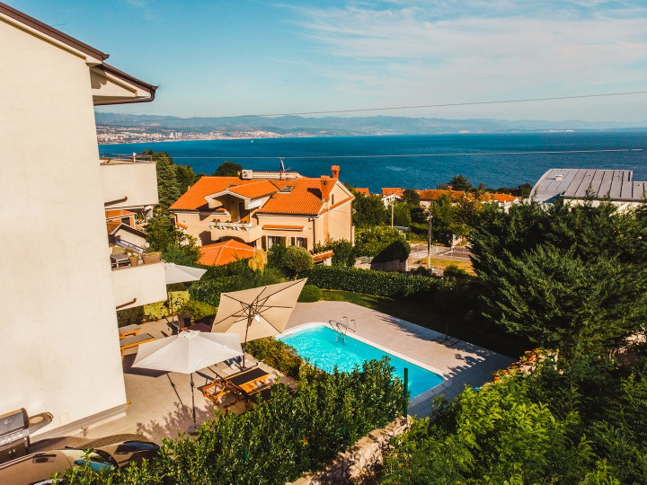 Villa Maurina - 2 Chambres, Piscine Et Vue Sur La Mer - Lovran