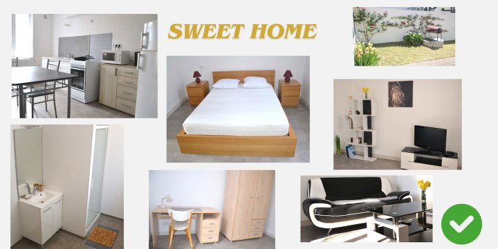 Gien Centre Ville T2 "Sweet Home" Proche Cinéma - Gien