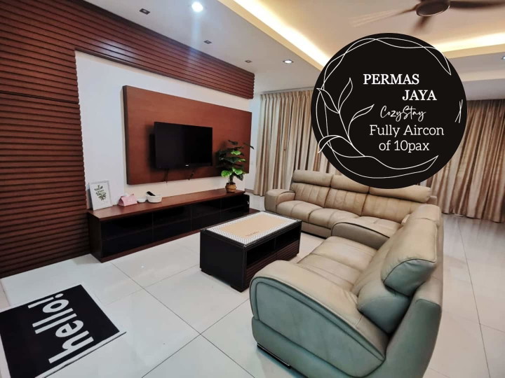 Permas 15min Mid Valley Ciq Ksl 10pax Wifi 4room - Sembawang