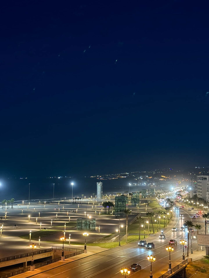 Panoramic View Of The Sea And The Boulevard Mohamed Vi - Marocco