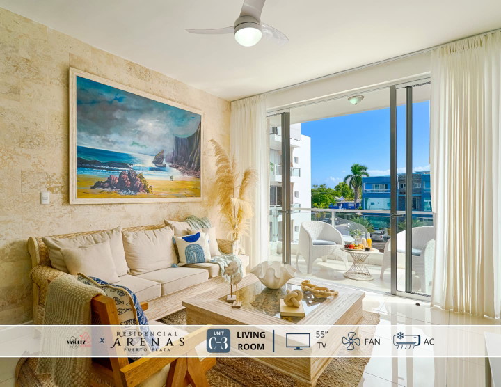 Appartement @Arena | Ambiance Plage 3&nbsp;Chambres  Plage Malecón - Puerto Plata