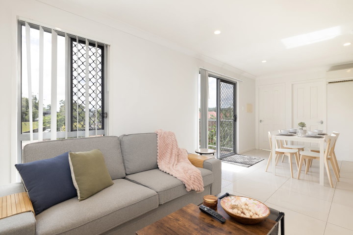 Modern Rocklea 1br | Kitchen & Balcony | 116d1 - Brisbane