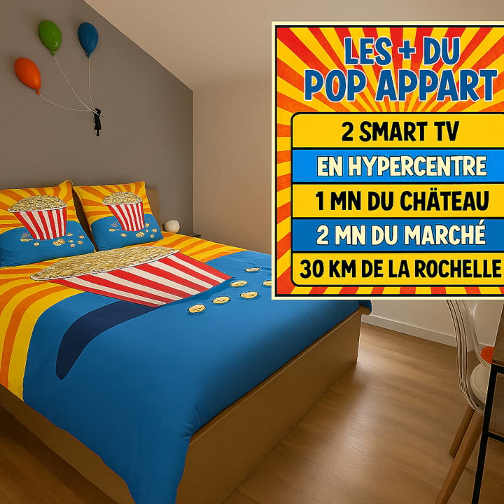 Air-conditioned Apartment / Terrace / Digital Code / City Centre - Surgères