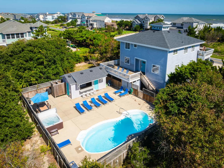 Semi-oceanfront W/ Heated Pool & Cabana - Corolla, NC