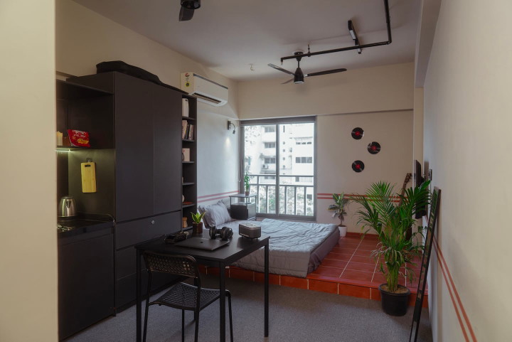 A Cozy Platform Bed Studio Apt By Flh Residences - Ahmedabad