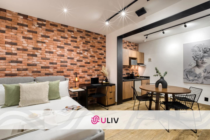 Industrial-chic Studio| Gym+rooftop+roma Norte - Mexico City