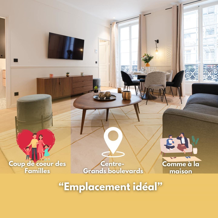 Luxueux Centre Central De 3 Chambres à Coucher Grands Boulevards - Paris