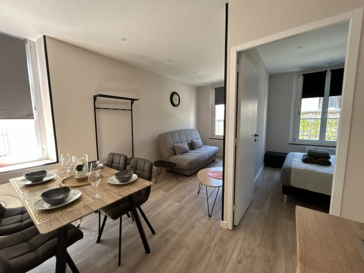 Refurbished T2 Apartment In The Heart Of The City With Separate Bedroom - Amboise