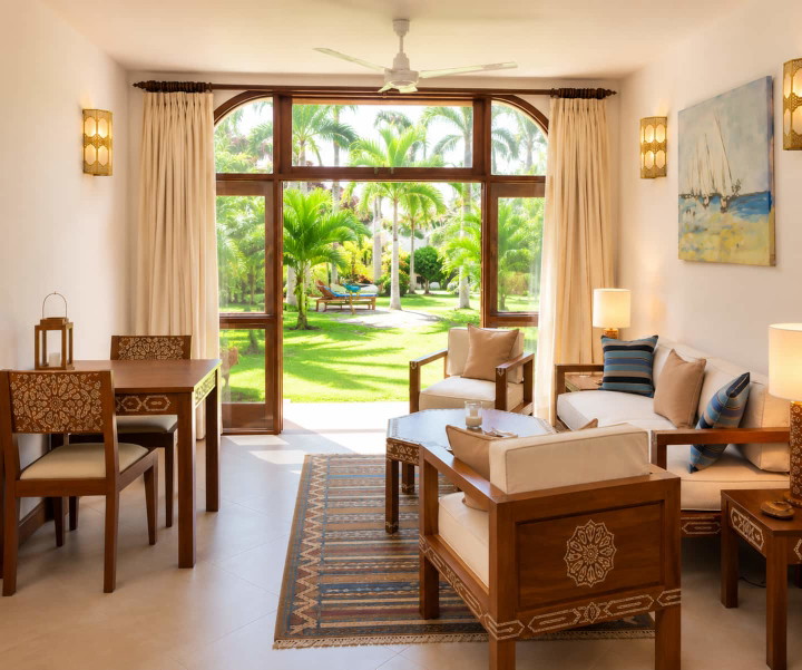 Suite African Art&nbsp;: Grande Piscine&nbsp;+&nbsp;Lit «&nbsp;King Size&nbsp;»&nbsp;+&nbsp;Climatisation - Diani Beach