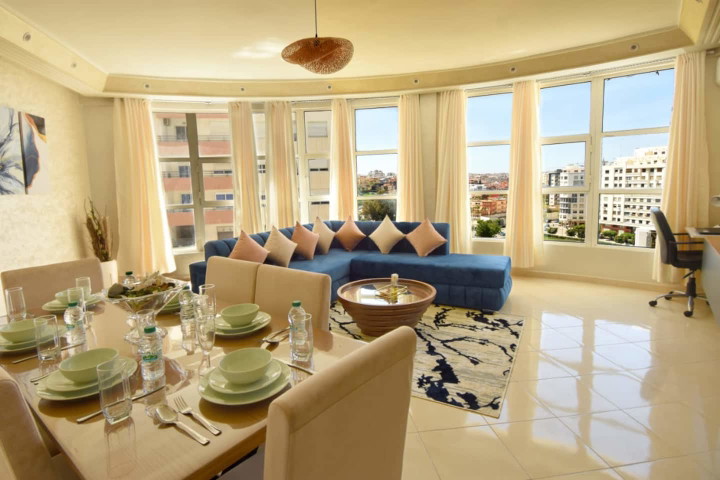 Appartement Entièrement Rénové à 5 Minutes De La Plage Avec Climatisation - Maroc