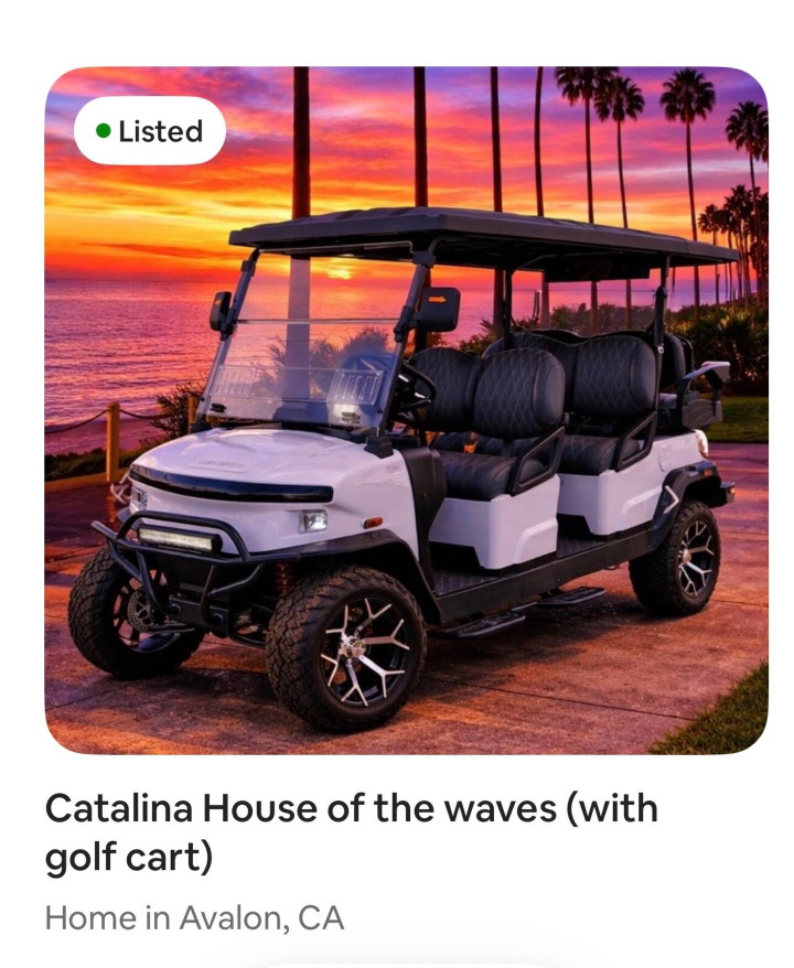 Catalina House Of The Waves +New Golf Car) - Avalon, CA