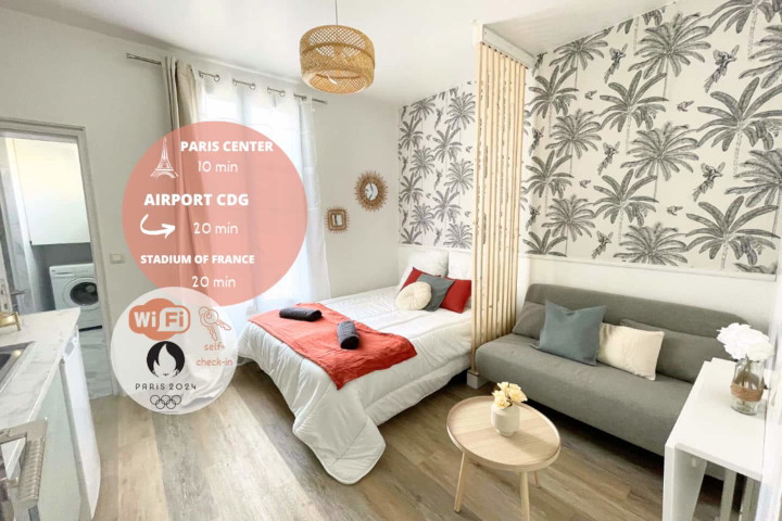 Studio 10min Paris Centre I Cdg - Drancy