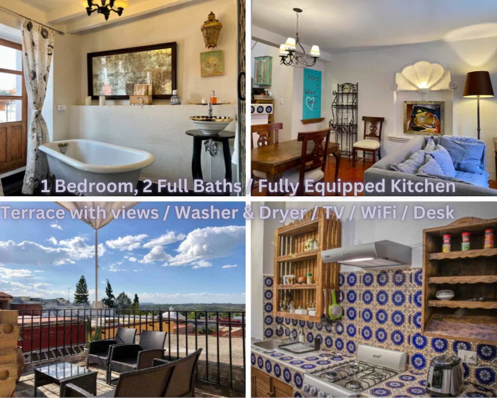 Top Location + Terrace, Fast Wifi, Washer & Dryer - San Miguel de Allende
