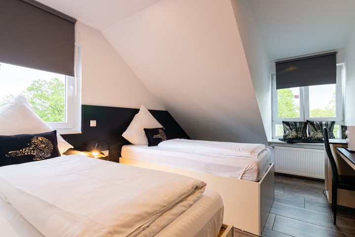 Modern Twin Room With Private Bathroom - Karlsruhe